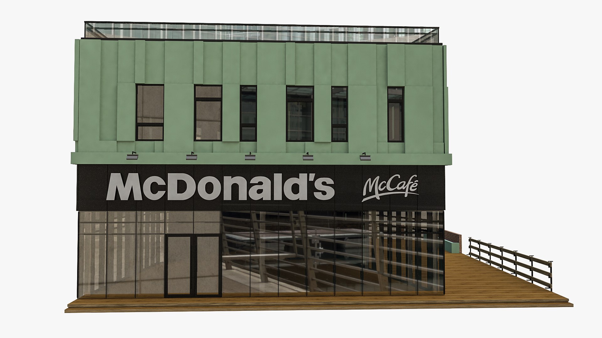 3D Model Mcdonald S Restaurant - TurboSquid 1700733
