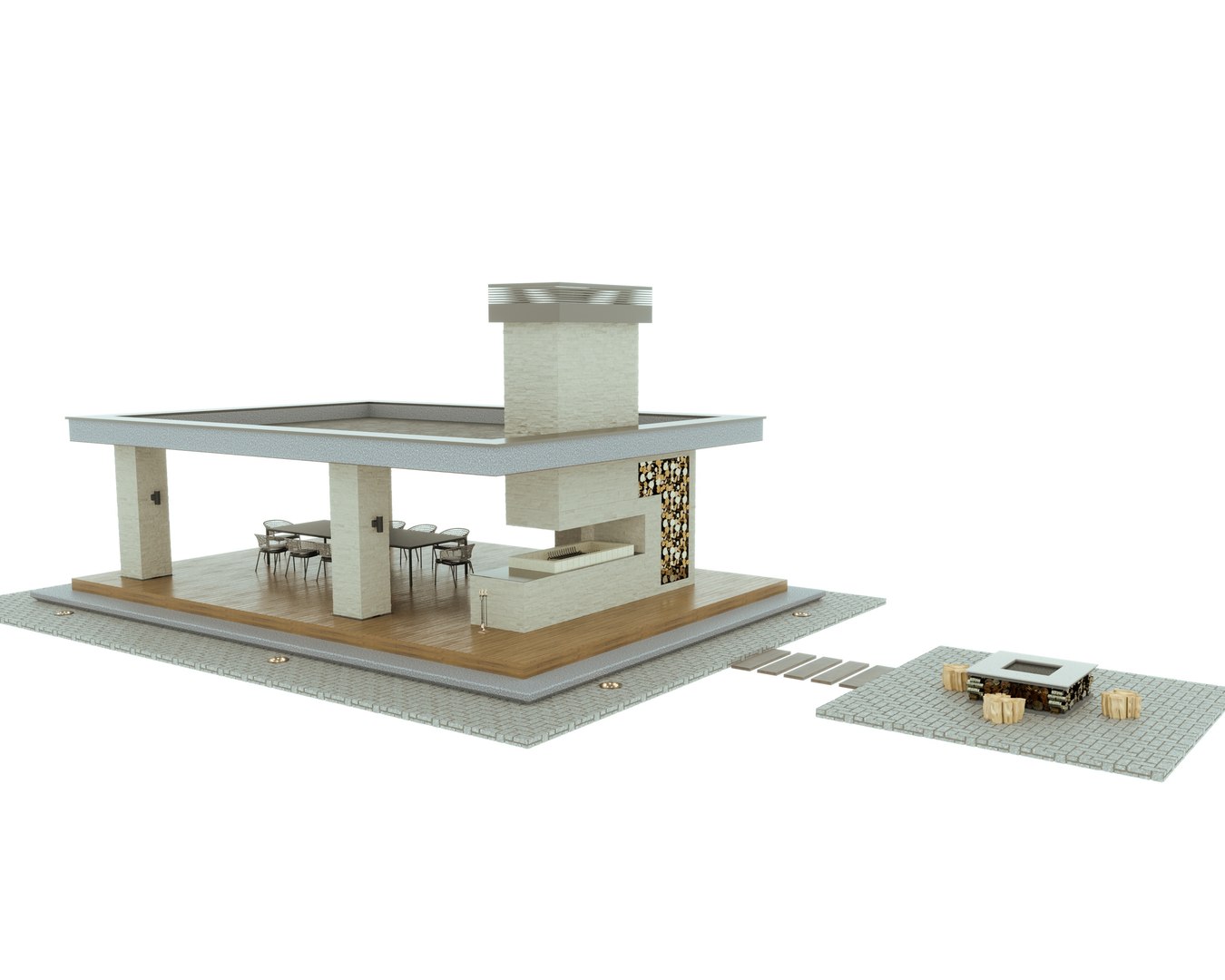 MODERN REST ZONE 3D Model - TurboSquid 2031684