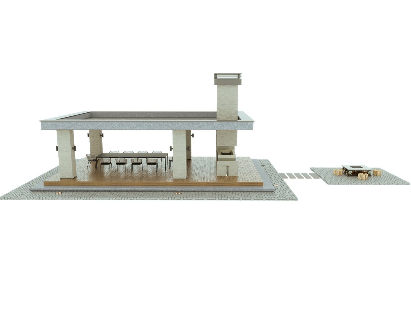 MODERN REST ZONE 3D Model - TurboSquid 2031684