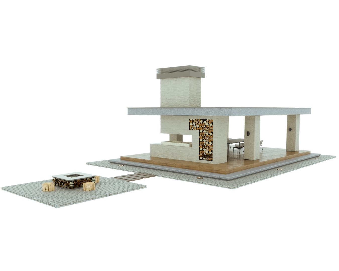 MODERN REST ZONE 3D Model - TurboSquid 2031684