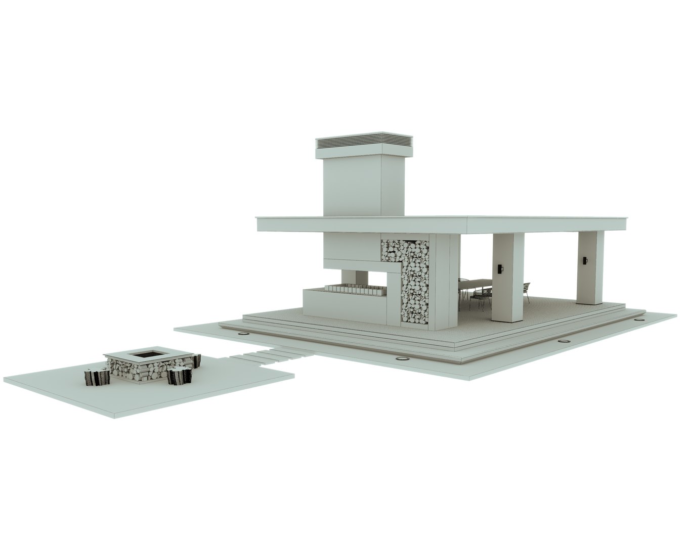 MODERN REST ZONE 3D Model - TurboSquid 2031684