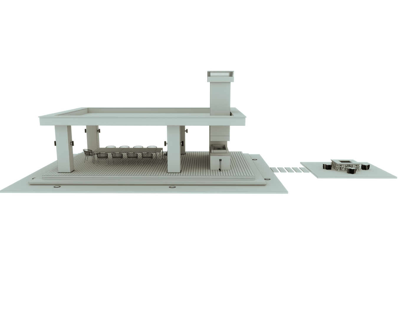 MODERN REST ZONE 3D model - TurboSquid 2031684