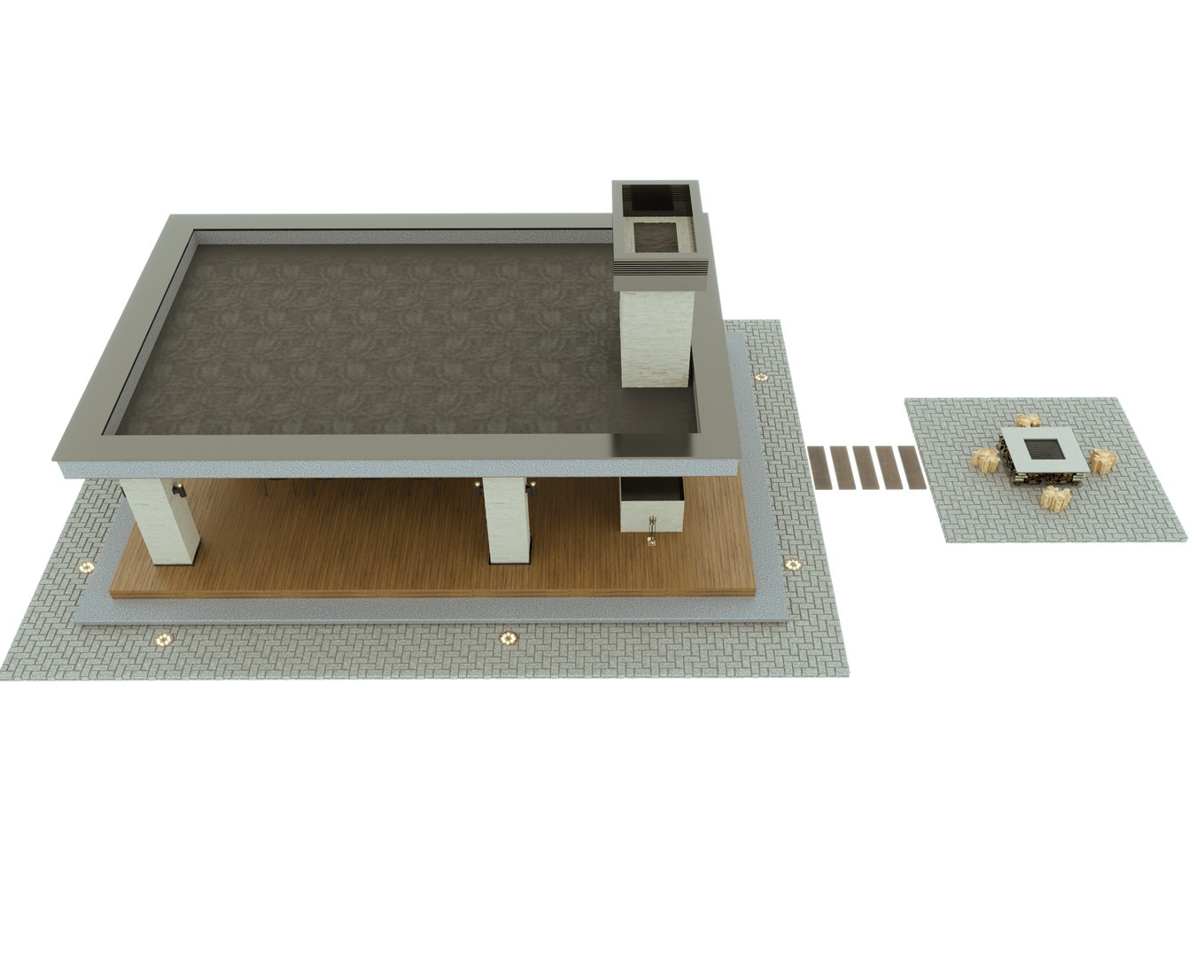 MODERN REST ZONE 3D Model - TurboSquid 2031684