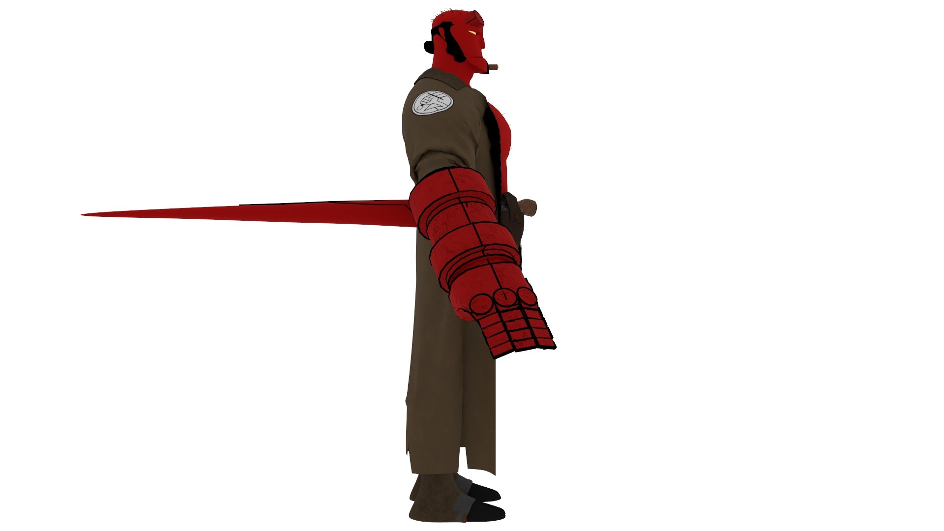 3D Hellboy Rig - TurboSquid 2060496