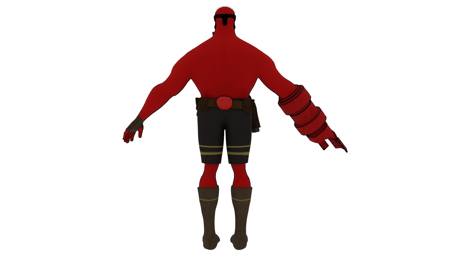 3D Hellboy Rig - TurboSquid 2060496