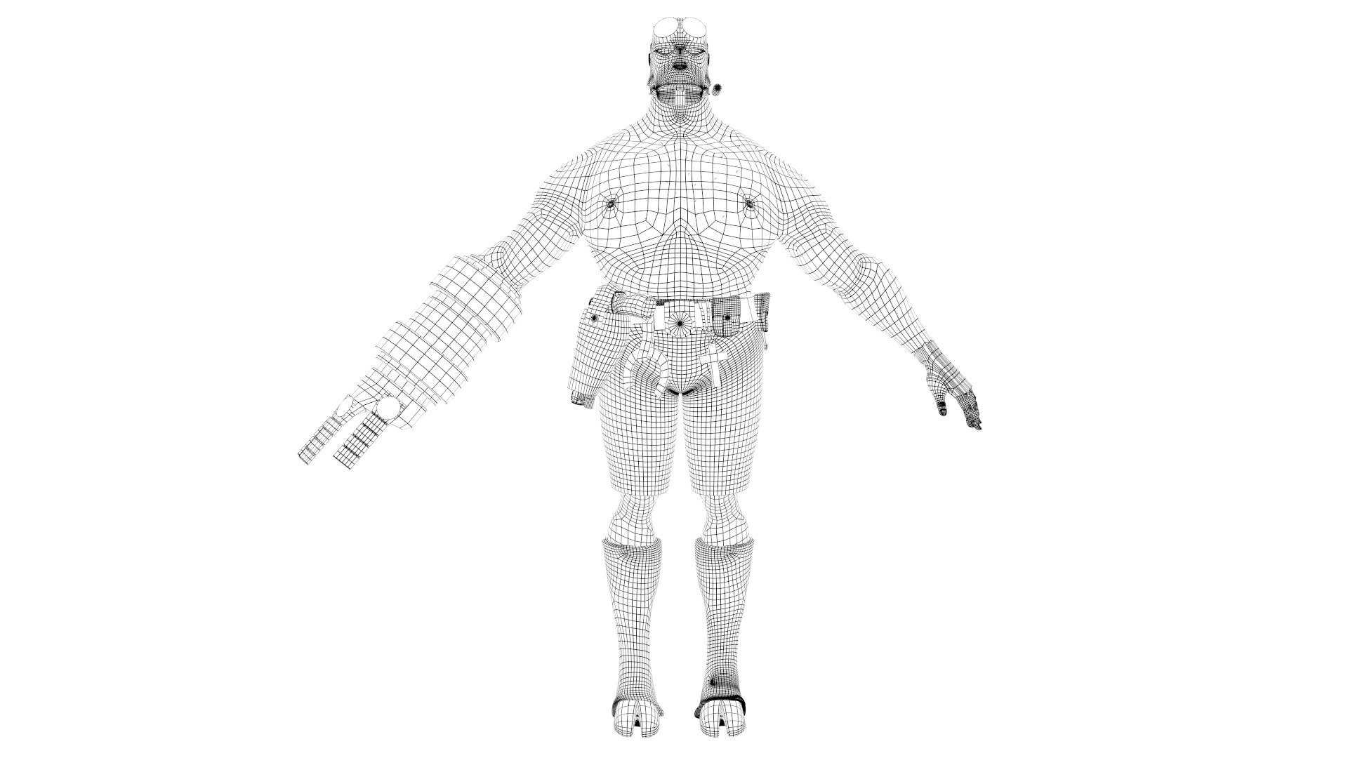 3D Hellboy Rig - TurboSquid 2060496