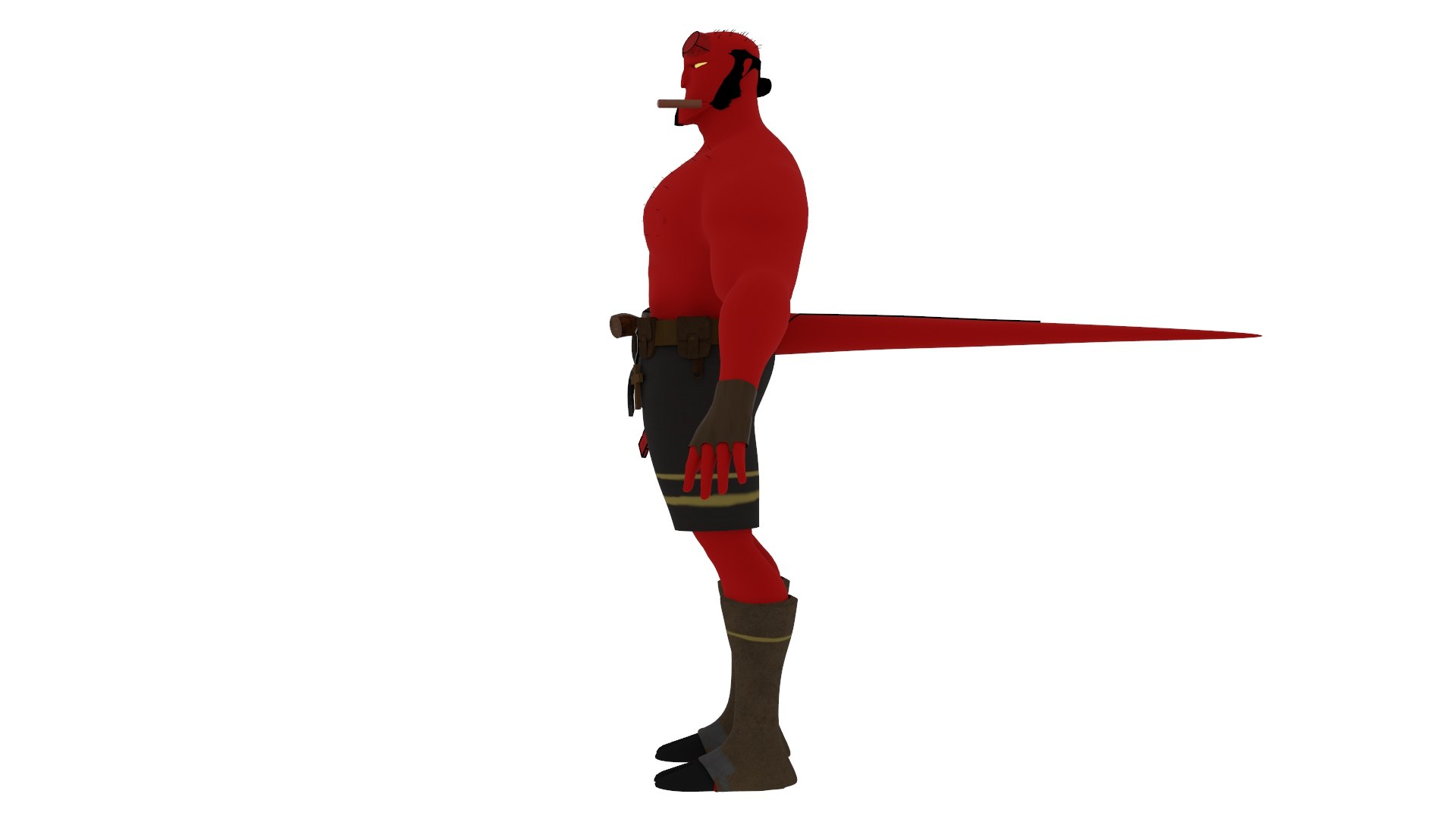 3D Hellboy Rig - TurboSquid 2060496