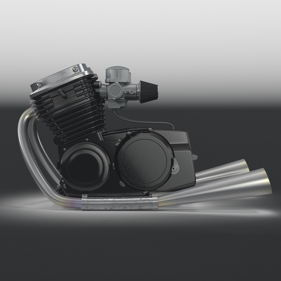 Motorcycle Engine 3d Max