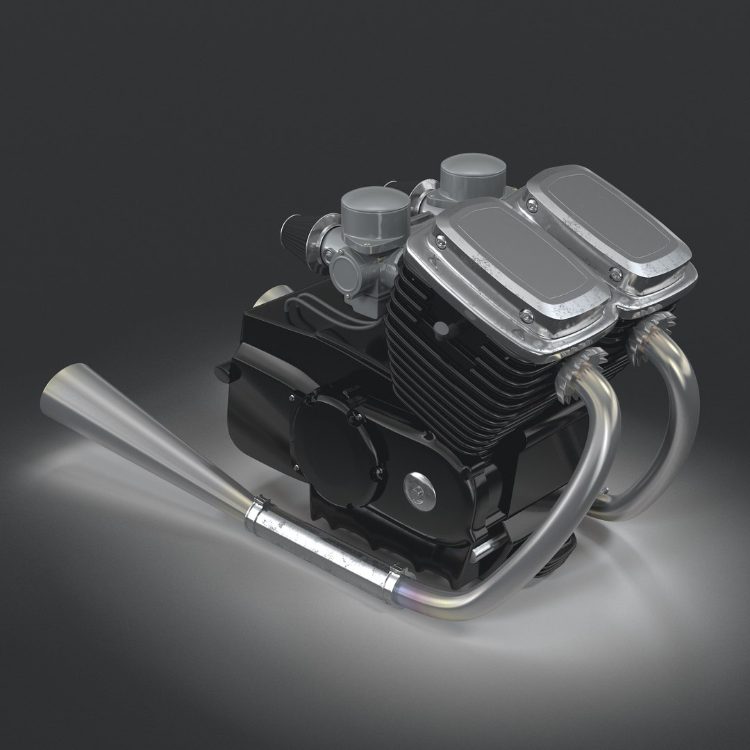 Motorcycle Engine 3d Max