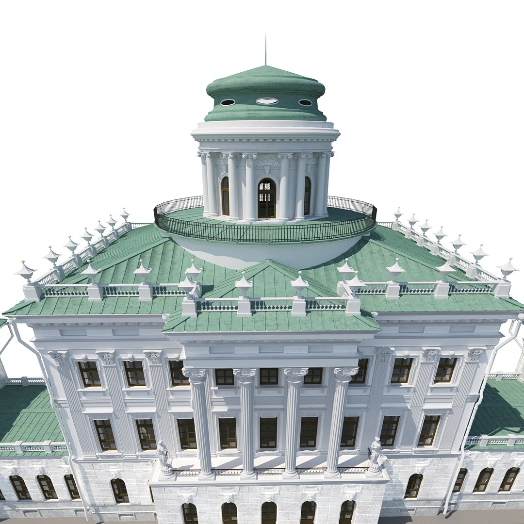 Pashkov Historic Landmark Building Design 3d Model