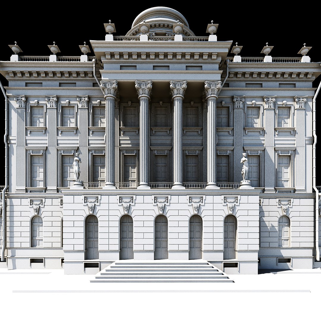 Pashkov Historic Landmark Building Design 3d Model