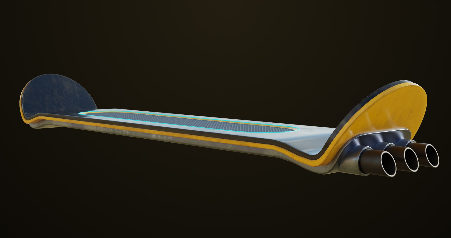 3D Sic-Fi Hoverboard 5 All PBR Unity UE Textures Included - TurboSquid 2002357