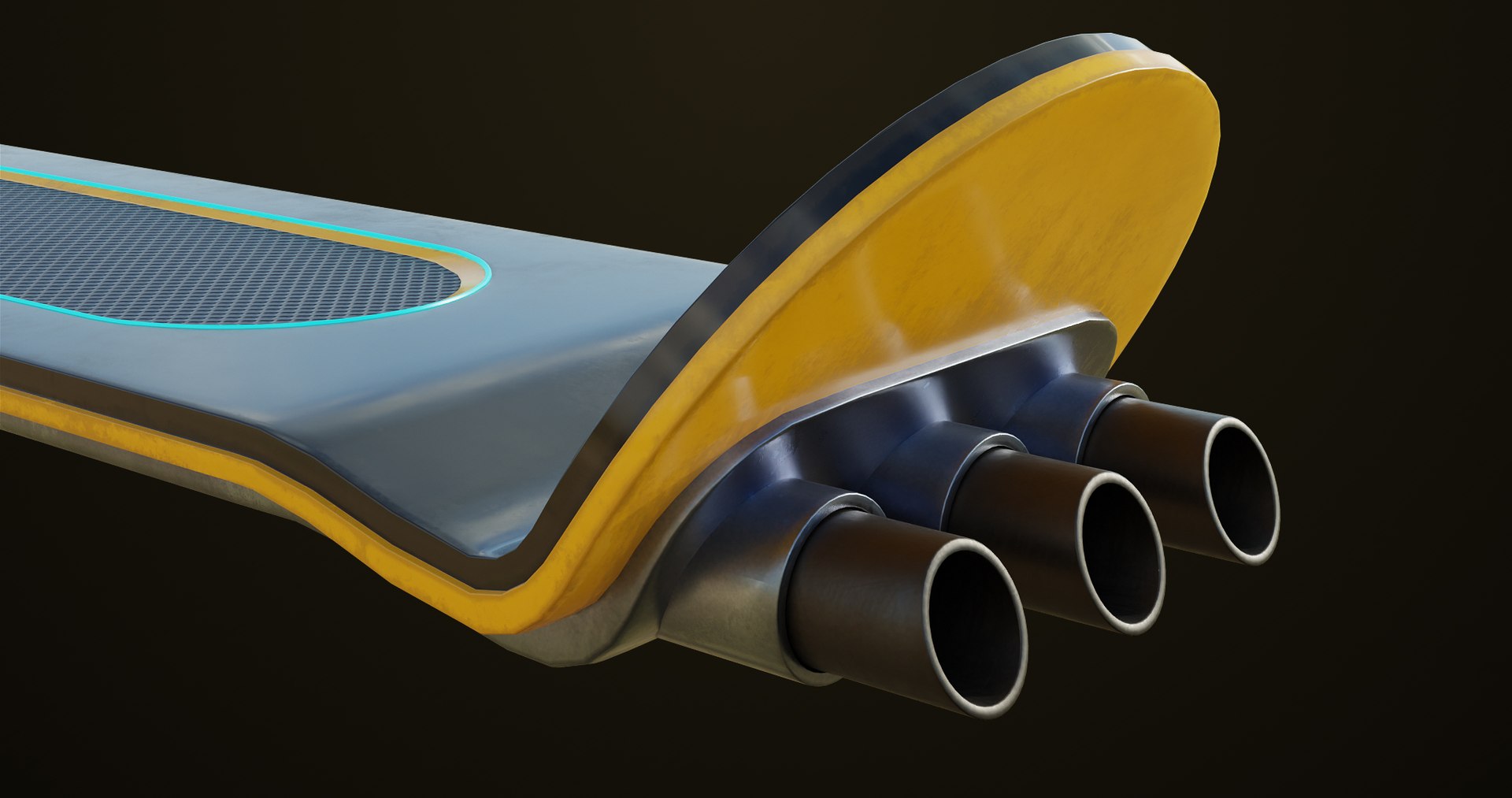 3D Sic-Fi Hoverboard 5 All PBR Unity UE Textures Included - TurboSquid ...