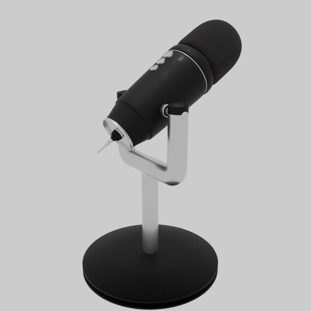 3D Model Podcast Microphone - TurboSquid 2073537