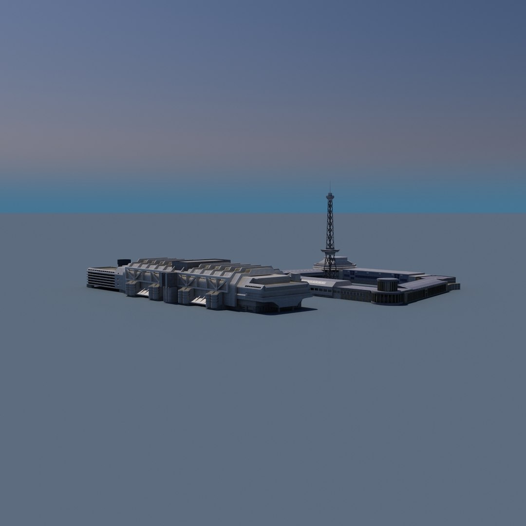 3D Icc Exhibition Radio Tower Model - TurboSquid 1657938