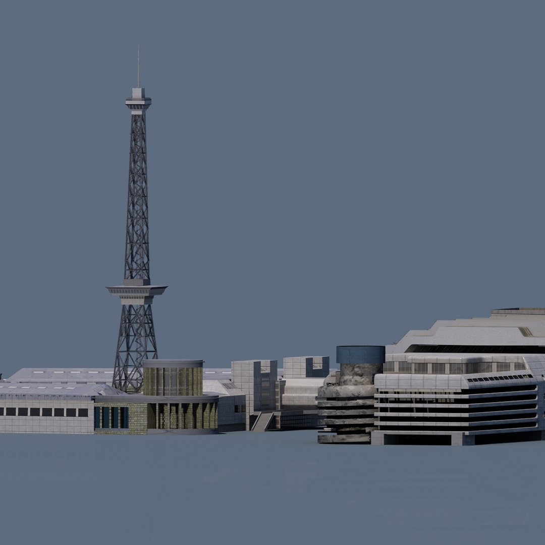 3D Icc Exhibition Radio Tower Model - TurboSquid 1657938