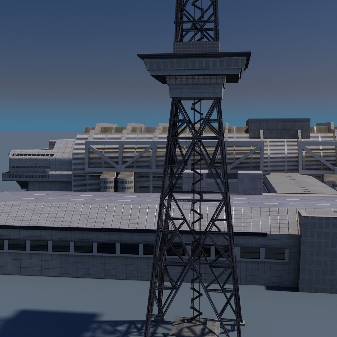3D Icc Exhibition Radio Tower Model - TurboSquid 1657938