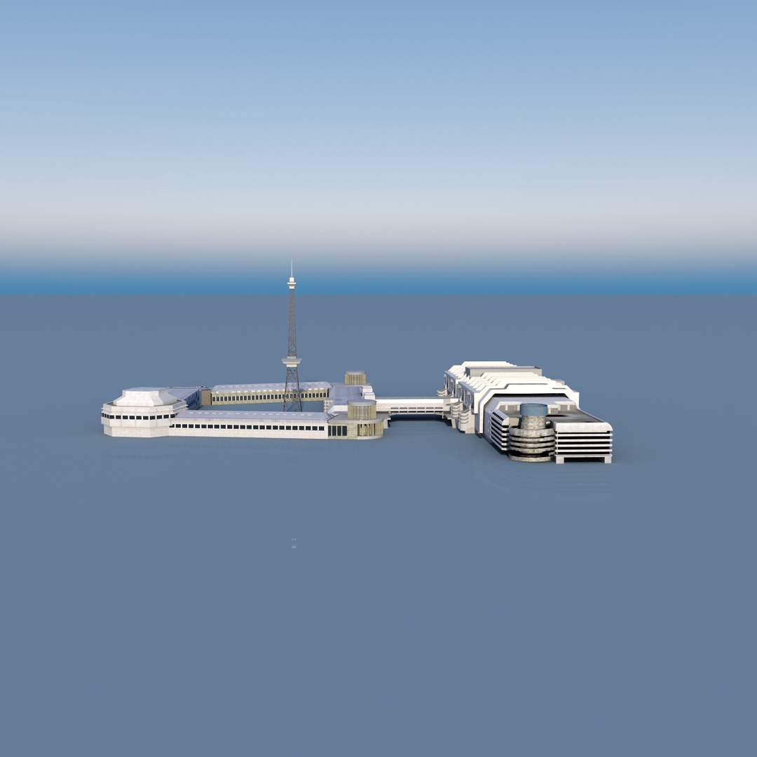 3D Icc Exhibition Radio Tower Model - TurboSquid 1657938