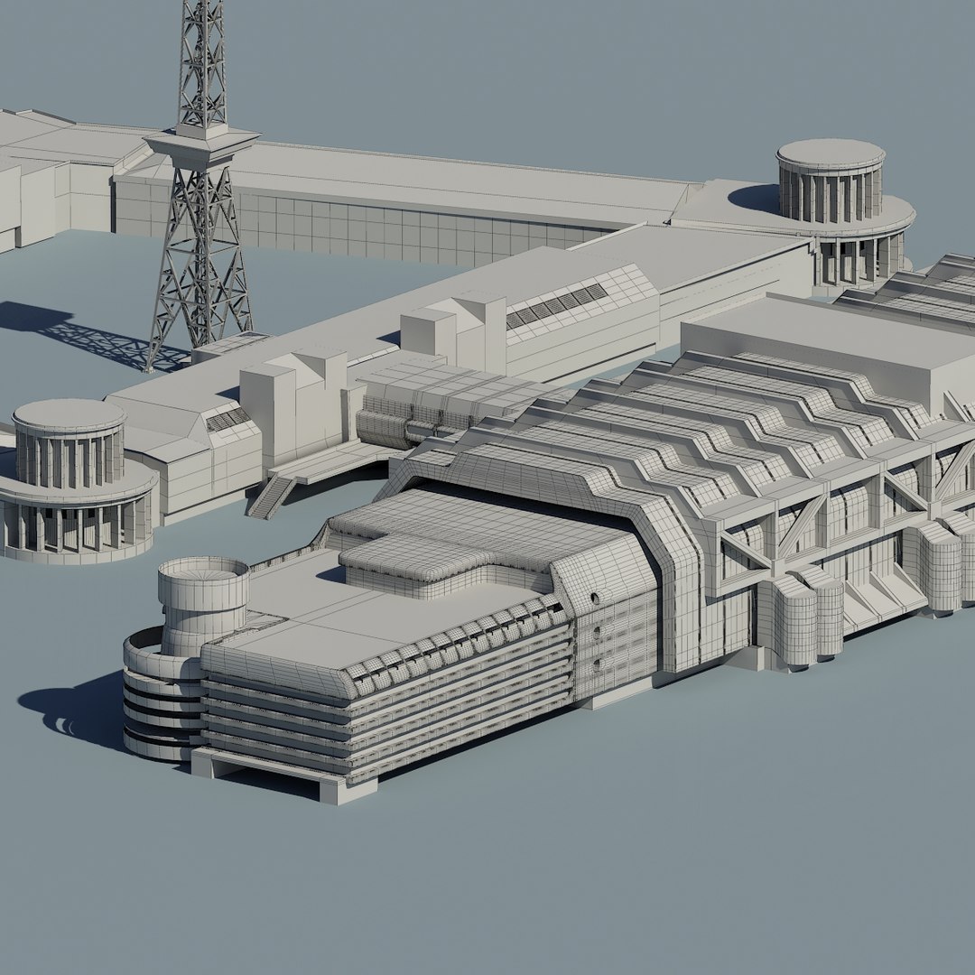 3D Icc Exhibition Radio Tower Model - TurboSquid 1657938