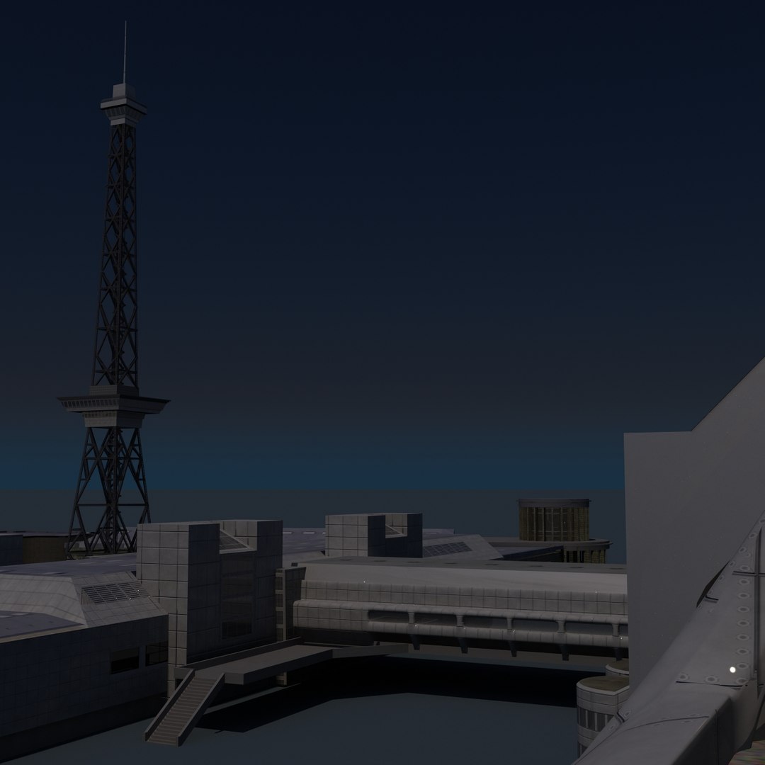 3D Icc Exhibition Radio Tower Model - TurboSquid 1657938