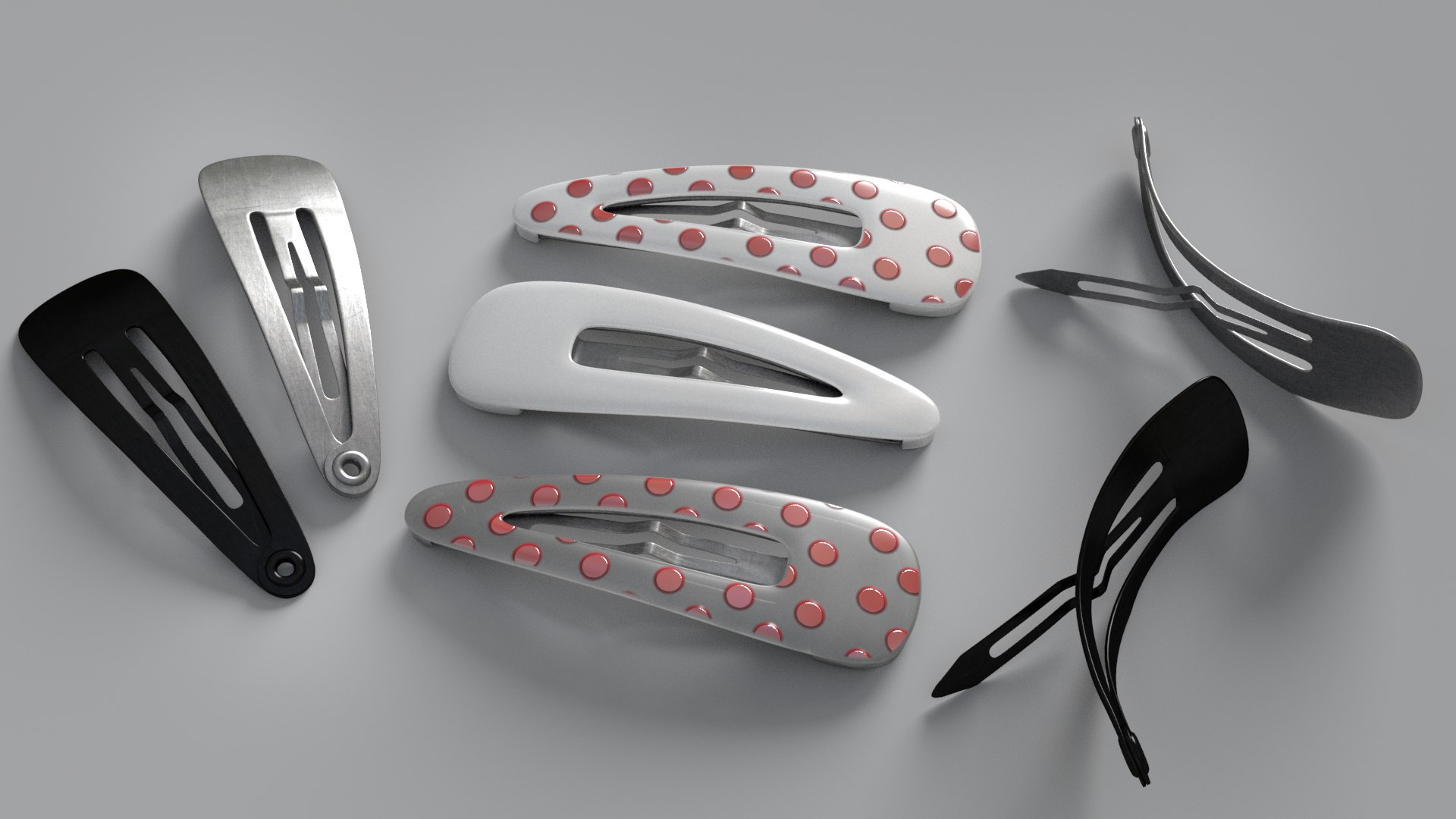 3D snap clips model - TurboSquid 1411610