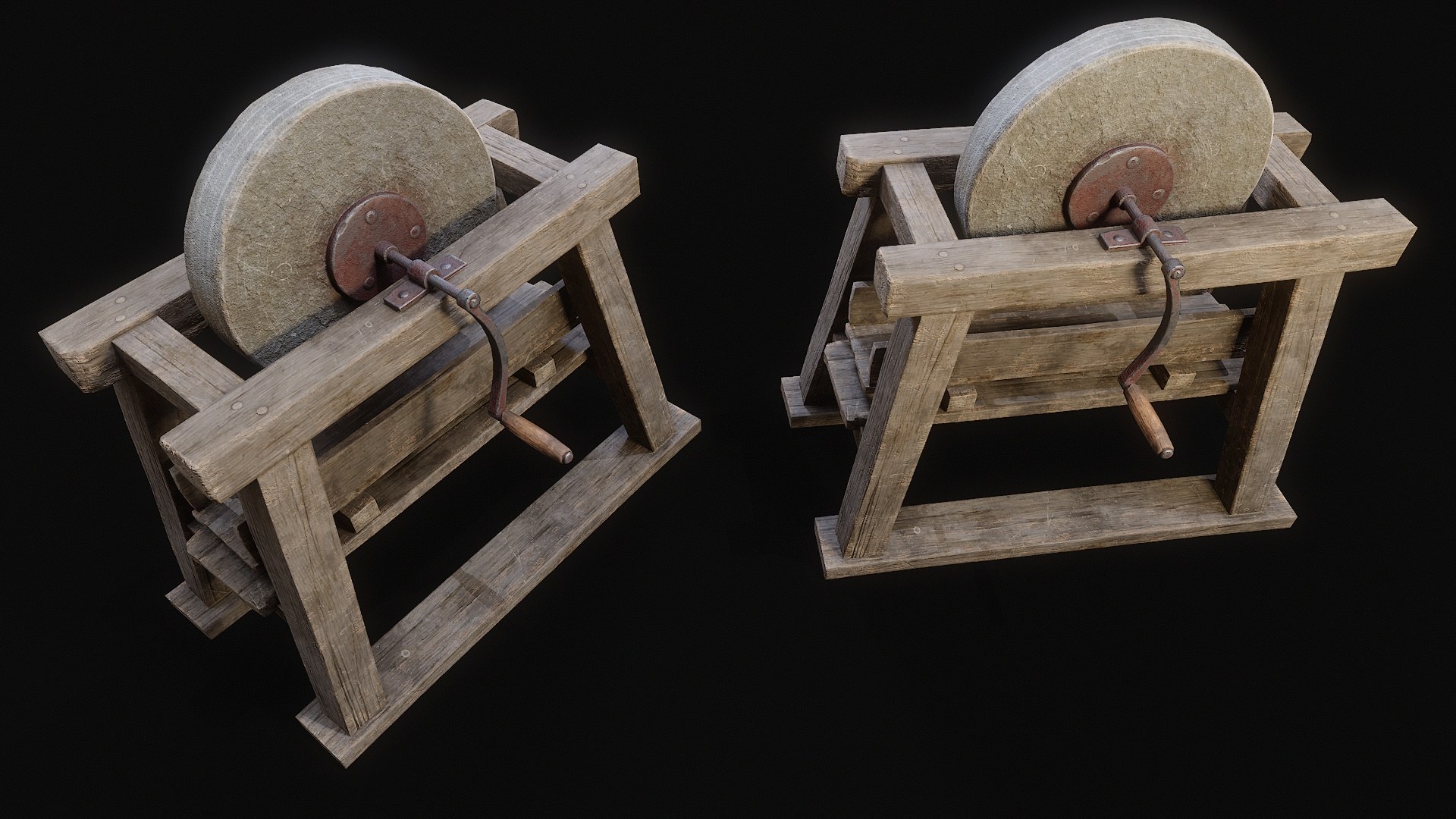 Medieval Grindstone 3D Model - TurboSquid 2344025
