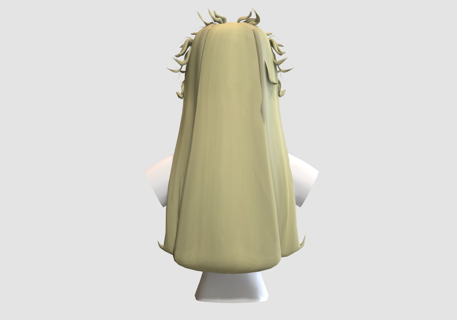 3D Female Strands Hairstyle - TurboSquid 1932568