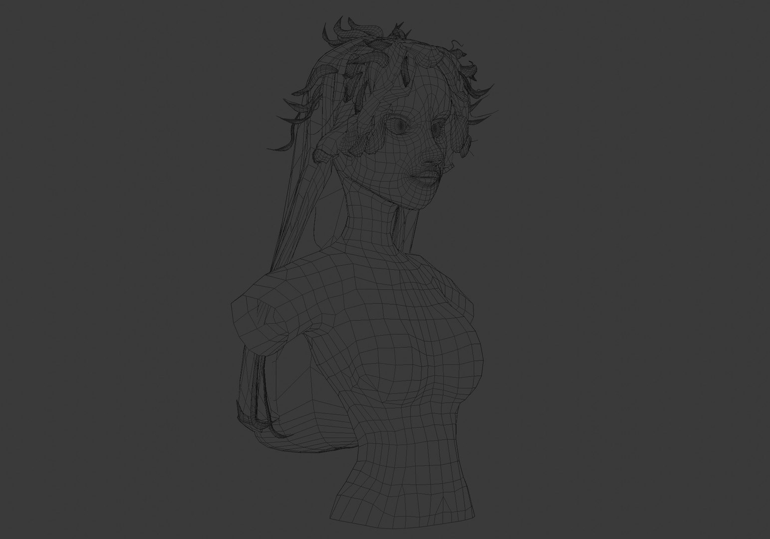 3D Female Strands Hairstyle - TurboSquid 1932568