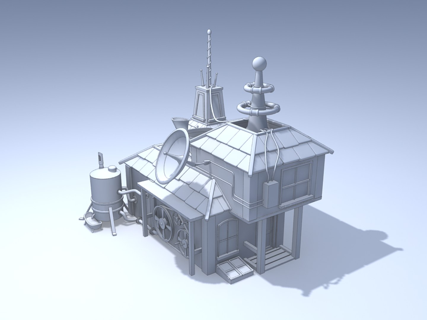 Laboratory House 3d Model