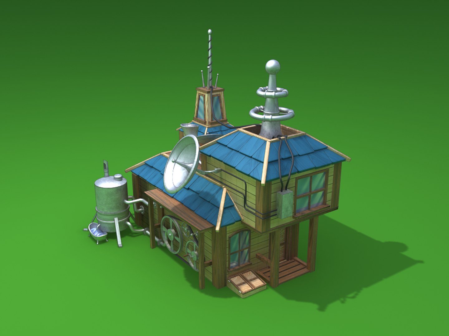 Laboratory House 3d Model