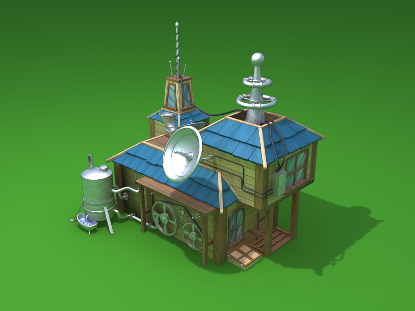 Laboratory House 3d Model