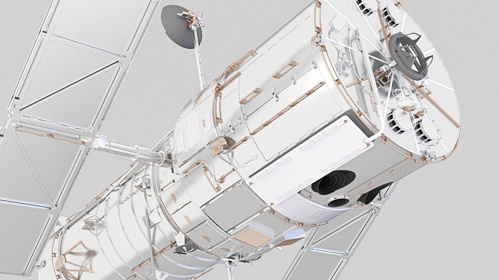 Telescope Scope Hubble 3D Model - TurboSquid 1529464