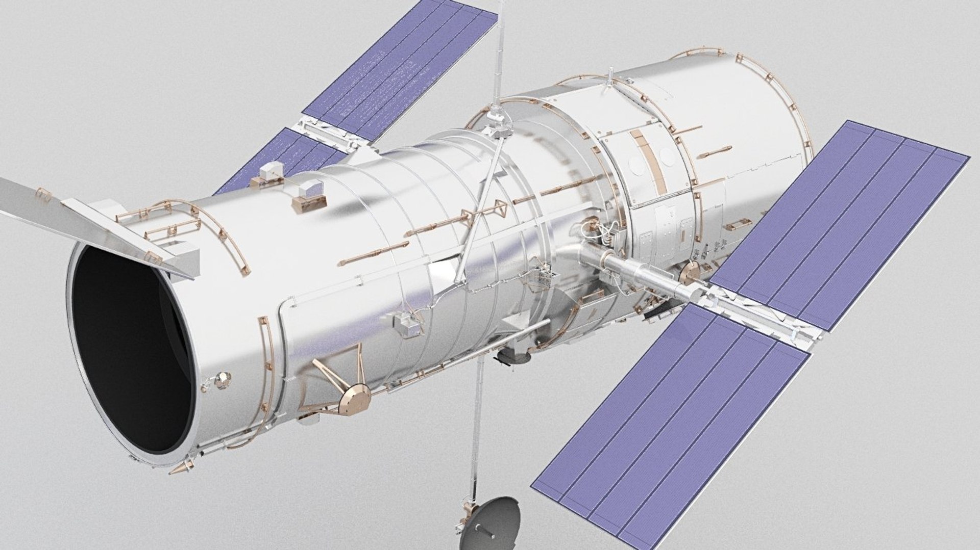 Telescope Scope Hubble 3D Model - TurboSquid 1529464