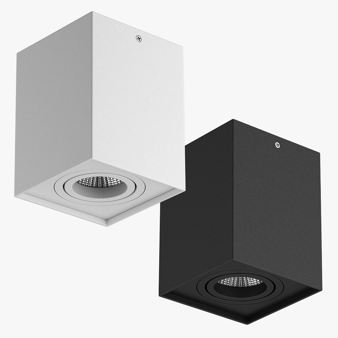 3D Spot Light 05207x Rettango Model - TurboSquid 1324644