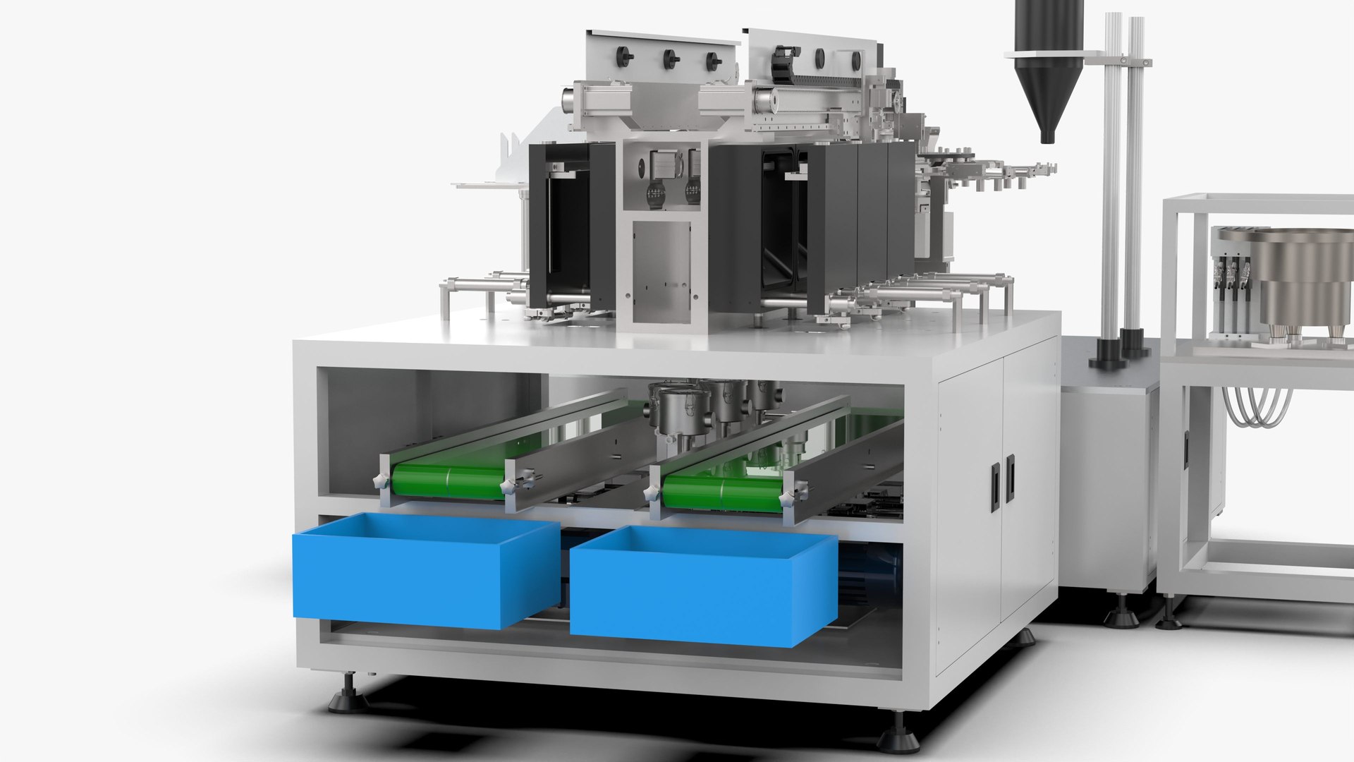 3D Model Automatic Bag Feeding Vacuum Packaging Machine - TurboSquid 2040818