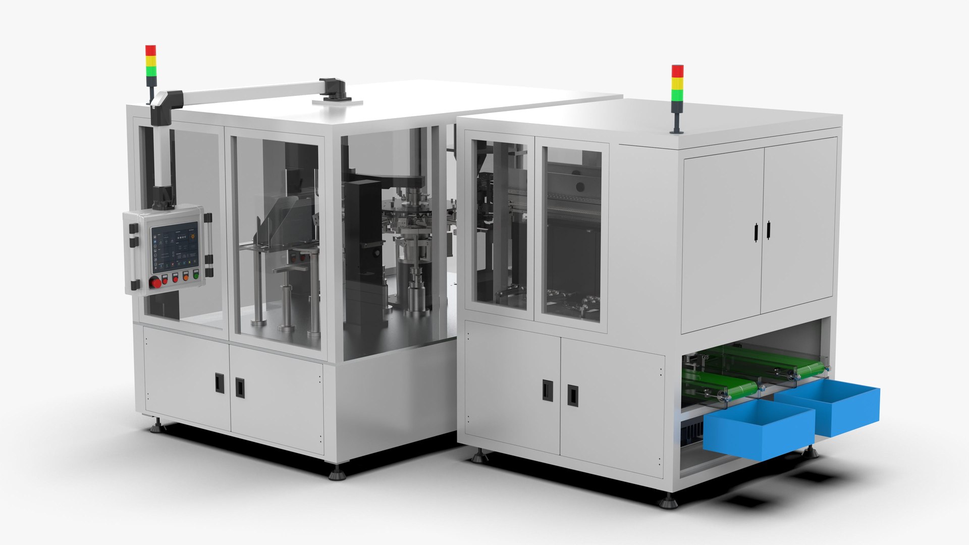 3D Model Automatic Bag Feeding Vacuum Packaging Machine - TurboSquid ...