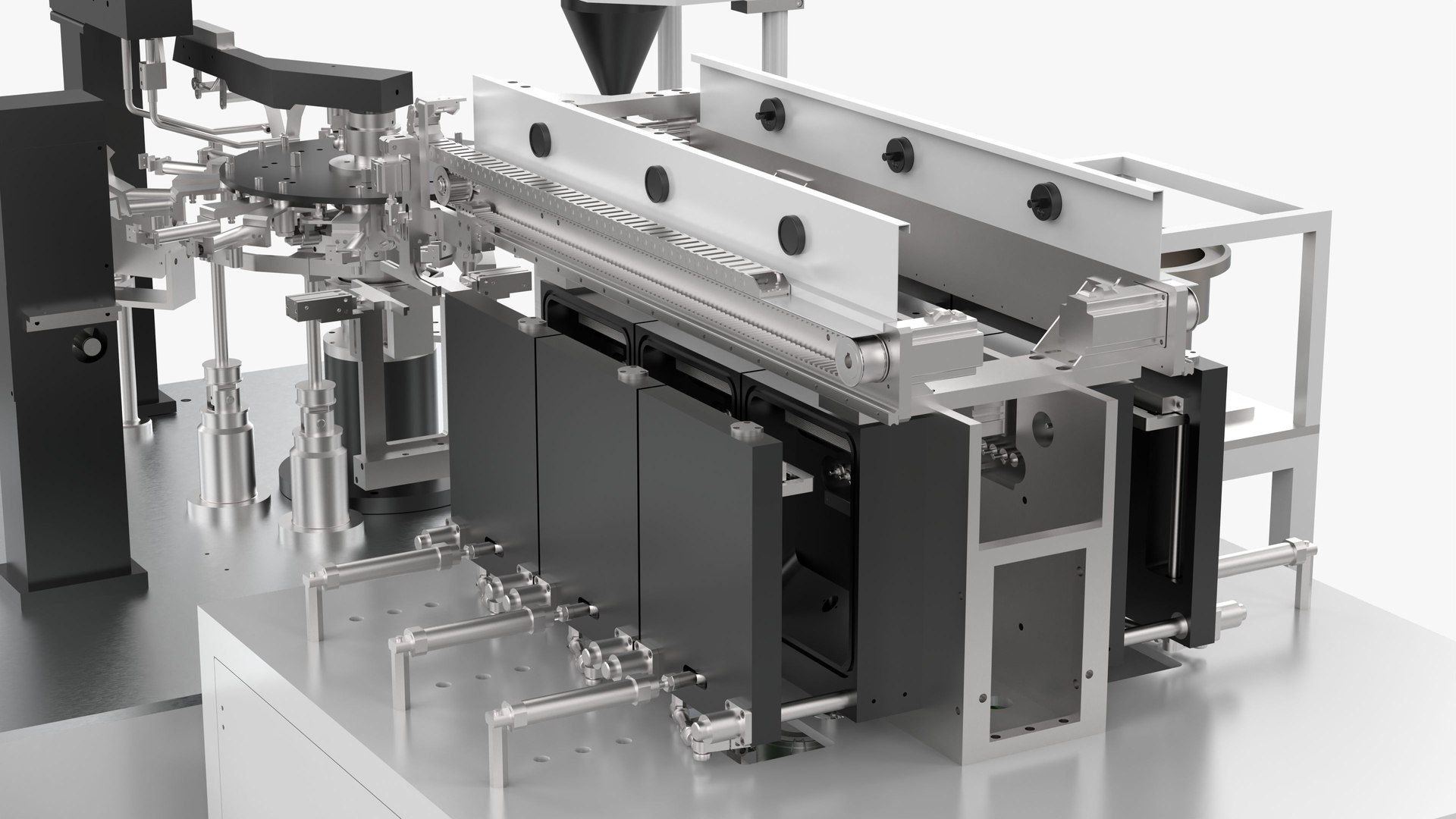 3D Model Automatic Bag Feeding Vacuum Packaging Machine - TurboSquid ...