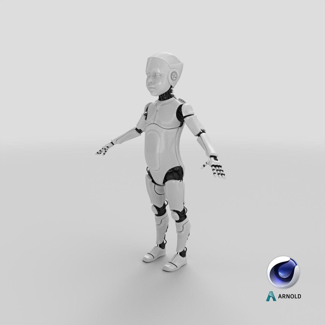 3D Children Cyborg Robot - TurboSquid 2048108