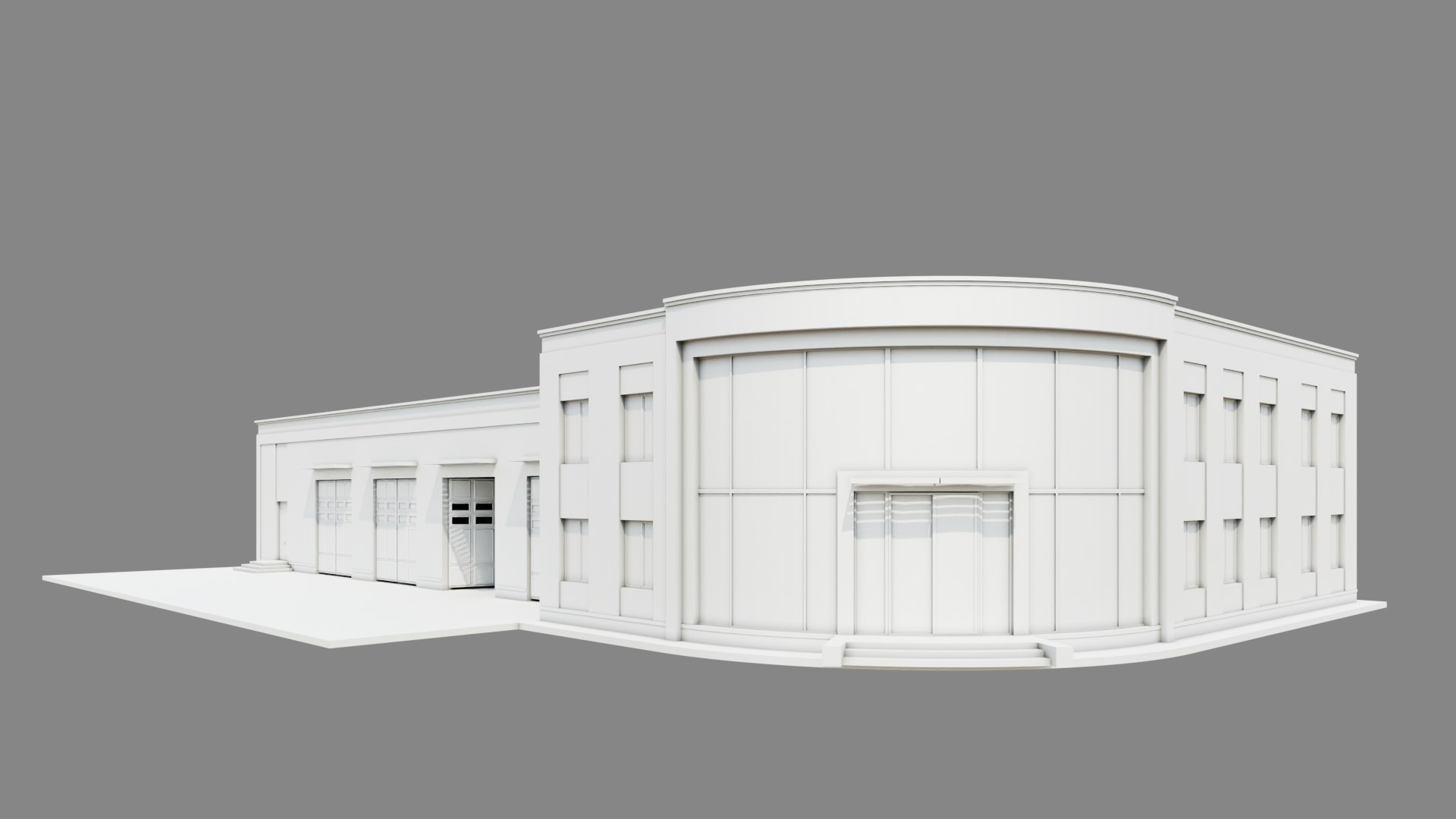 3D Fire Station model - TurboSquid 2028956
