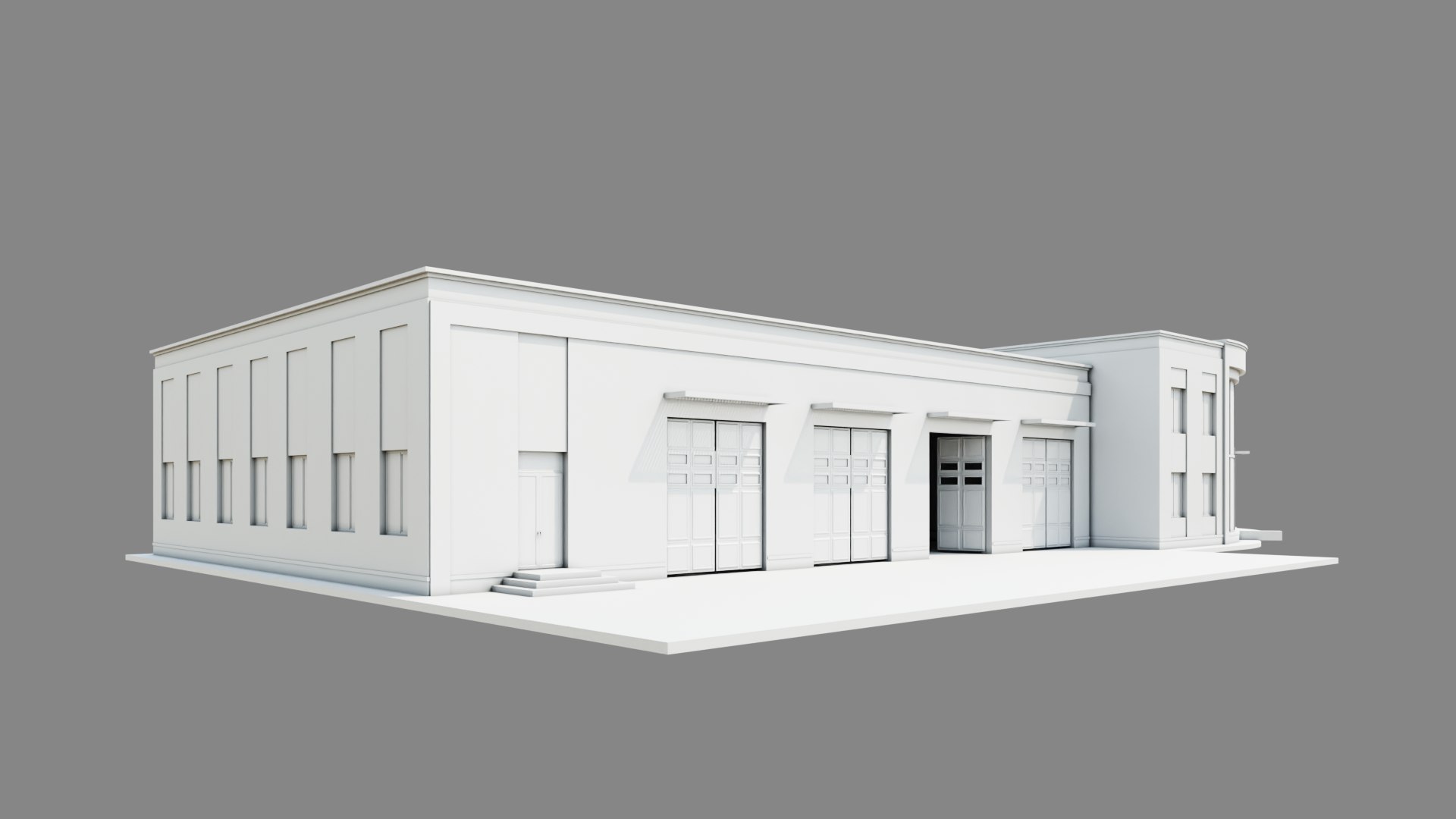 3D Fire Station model - TurboSquid 2028956