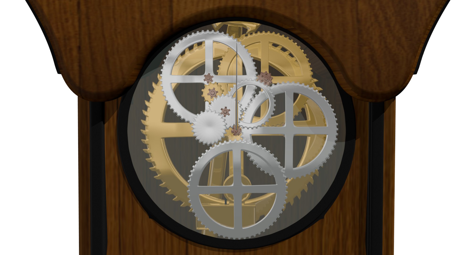 Free Working Grandfather Clock 3d Model