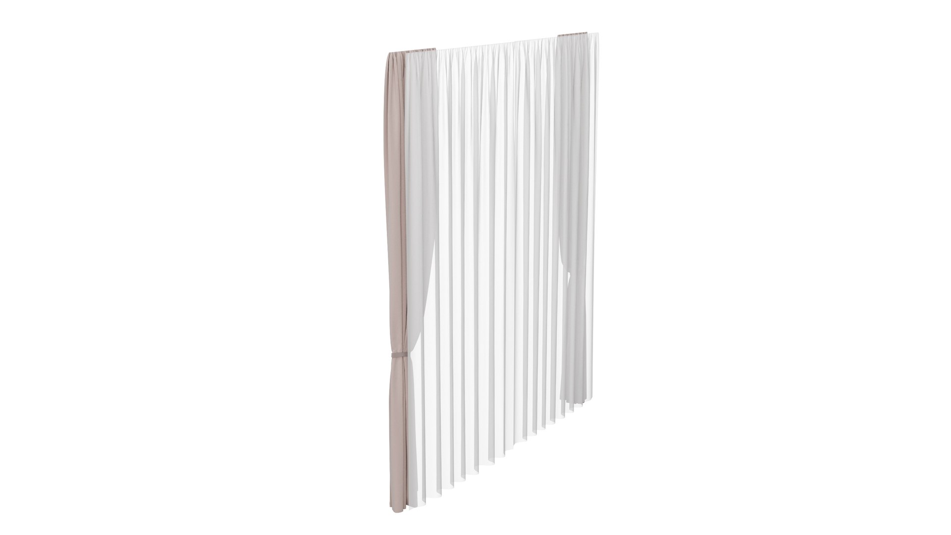 Curtains Model - TurboSquid 2002986
