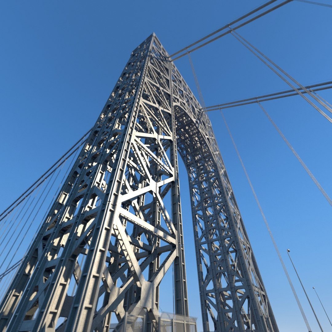 3D george washington bridge model - TurboSquid 1363460
