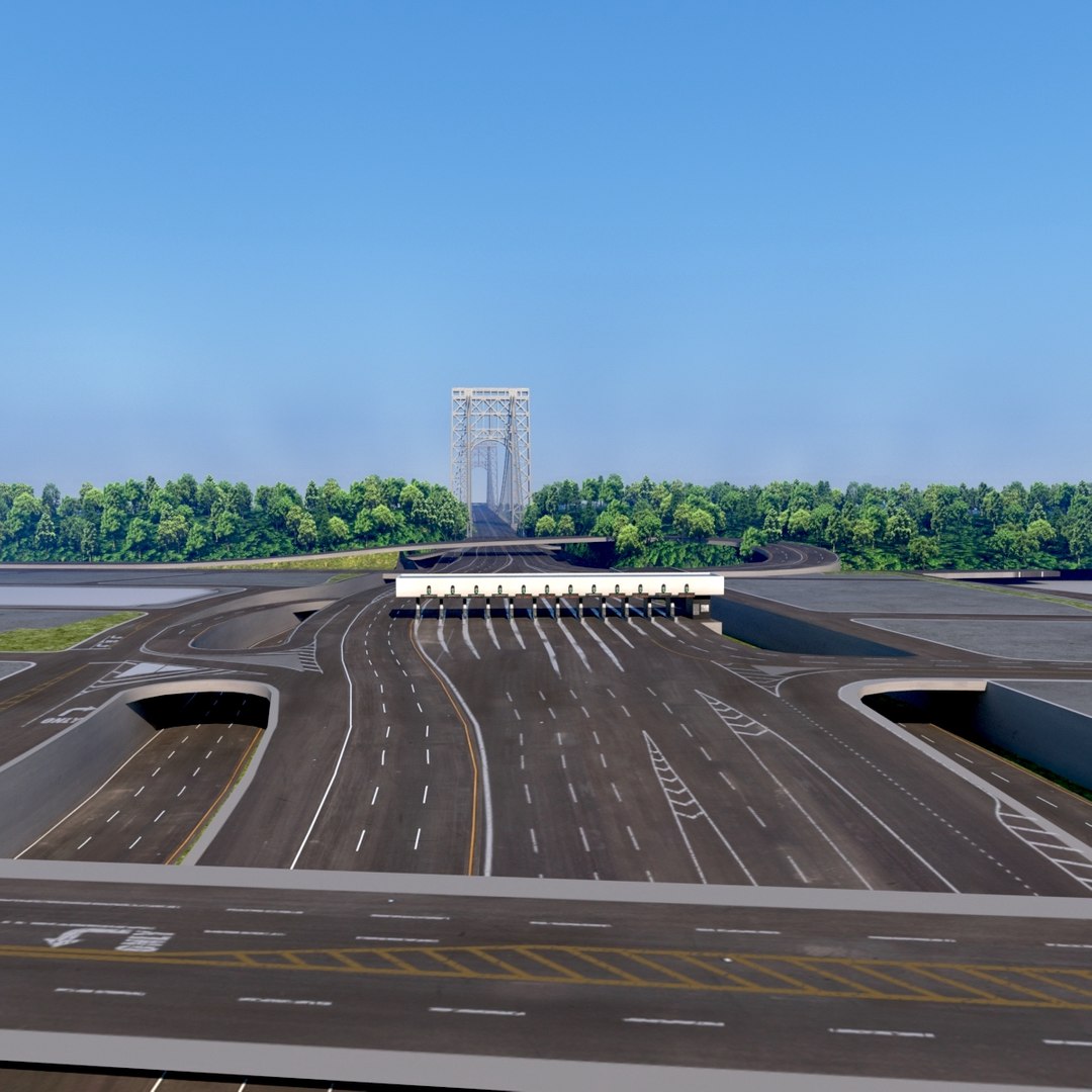 3D george washington bridge model - TurboSquid 1363460