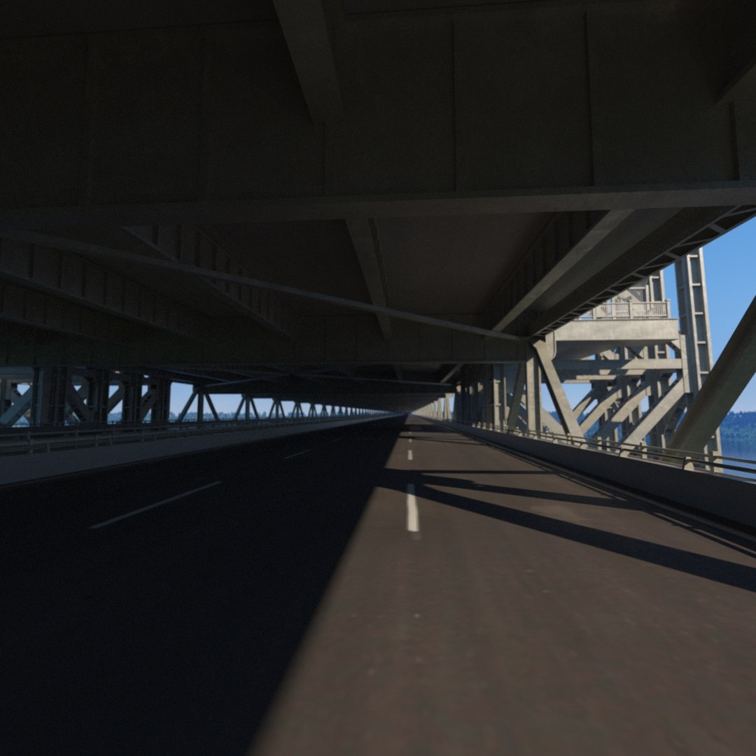 3D george washington bridge model - TurboSquid 1363460