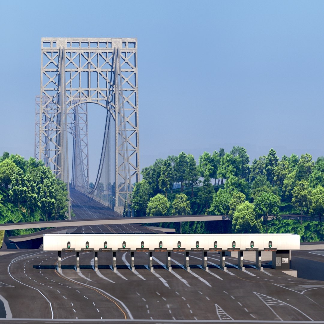 3D george washington bridge model - TurboSquid 1363460
