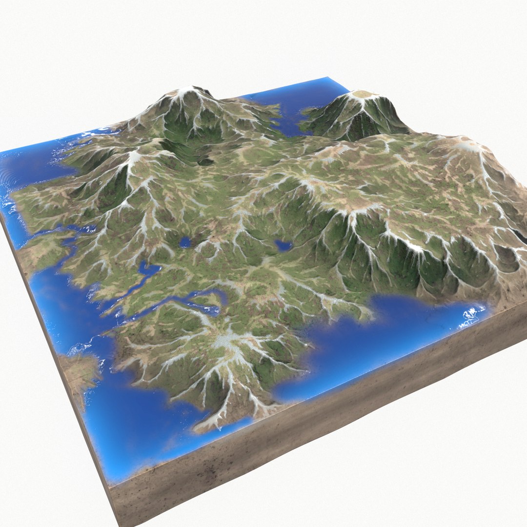 Modeled Landscape 3D Model - TurboSquid 1434410