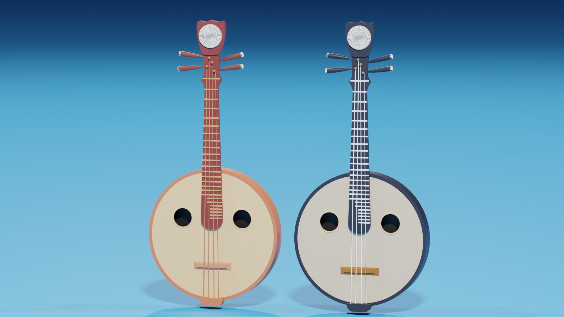 Chinese Instrument The Ruan Model - TurboSquid 2250364