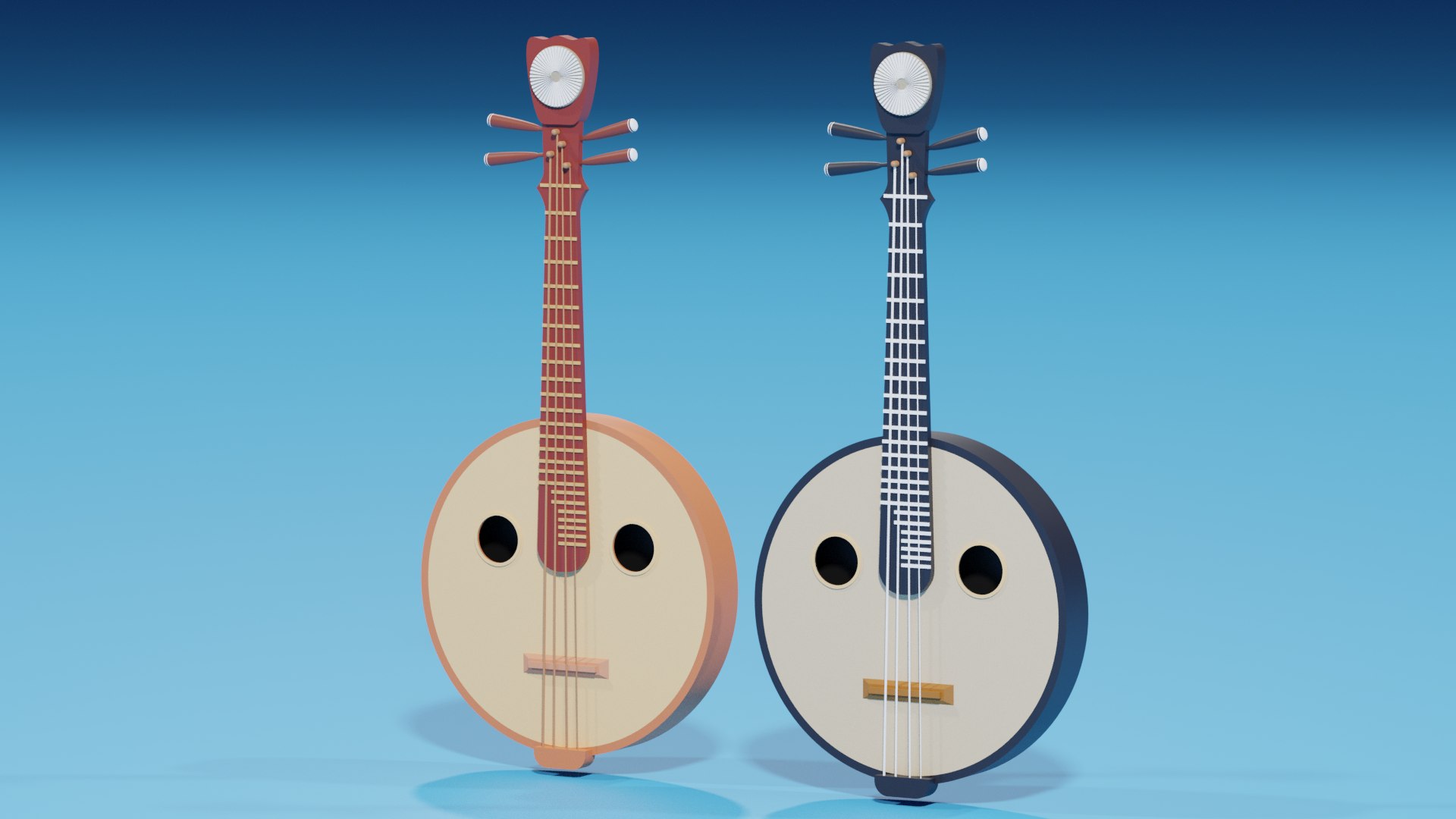 Chinese Instrument The Ruan Model - TurboSquid 2250364