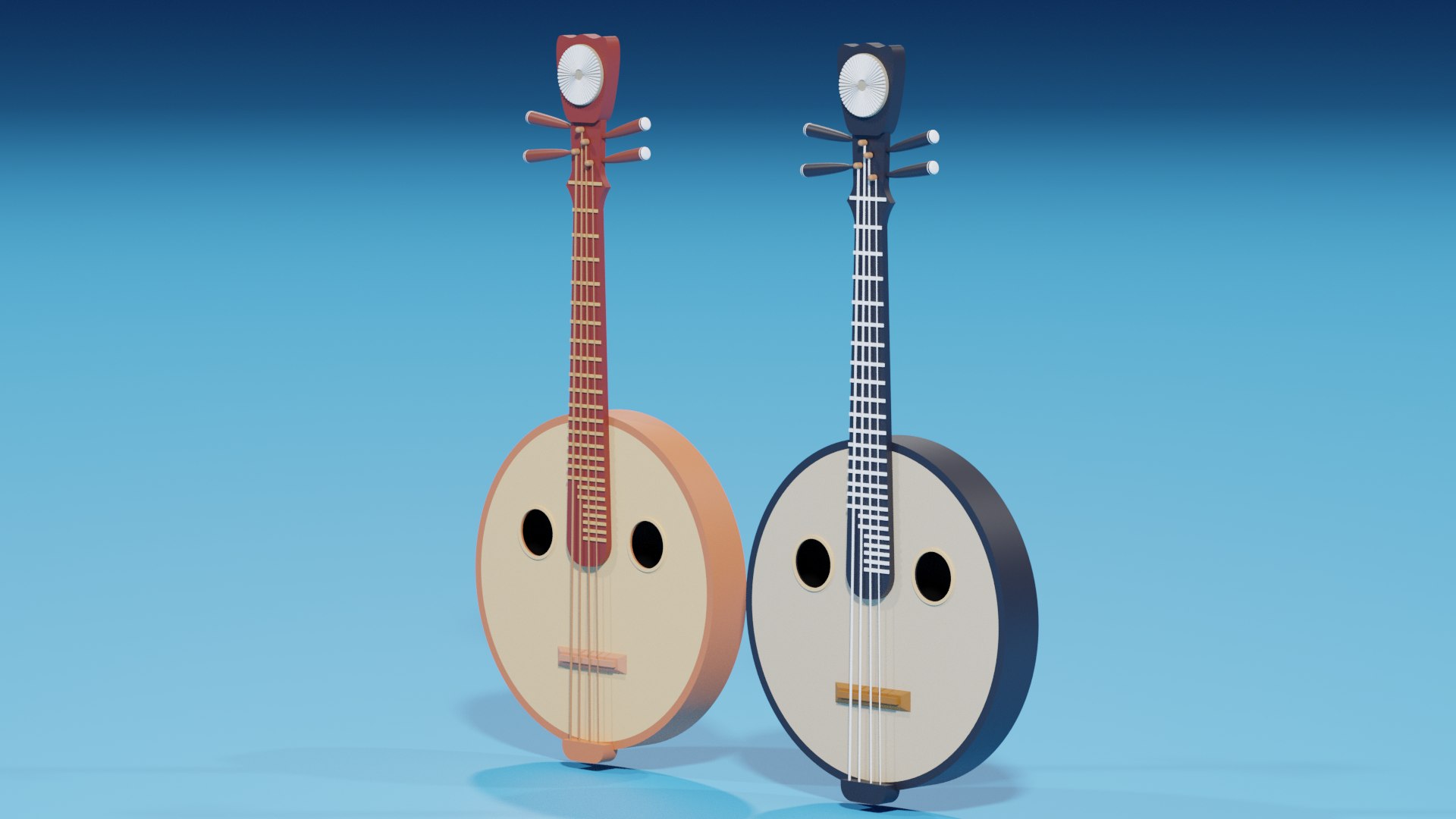 Chinese Instrument The Ruan Model - TurboSquid 2250364